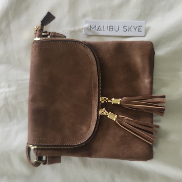 Malibu Skye | Bags | New Malibu Skye Brown Crossbody | Poshmark